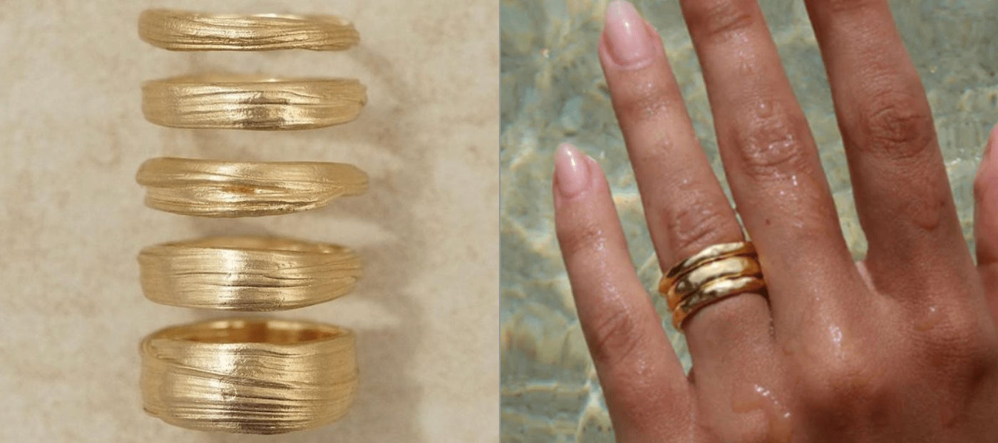 How to stack rings in style